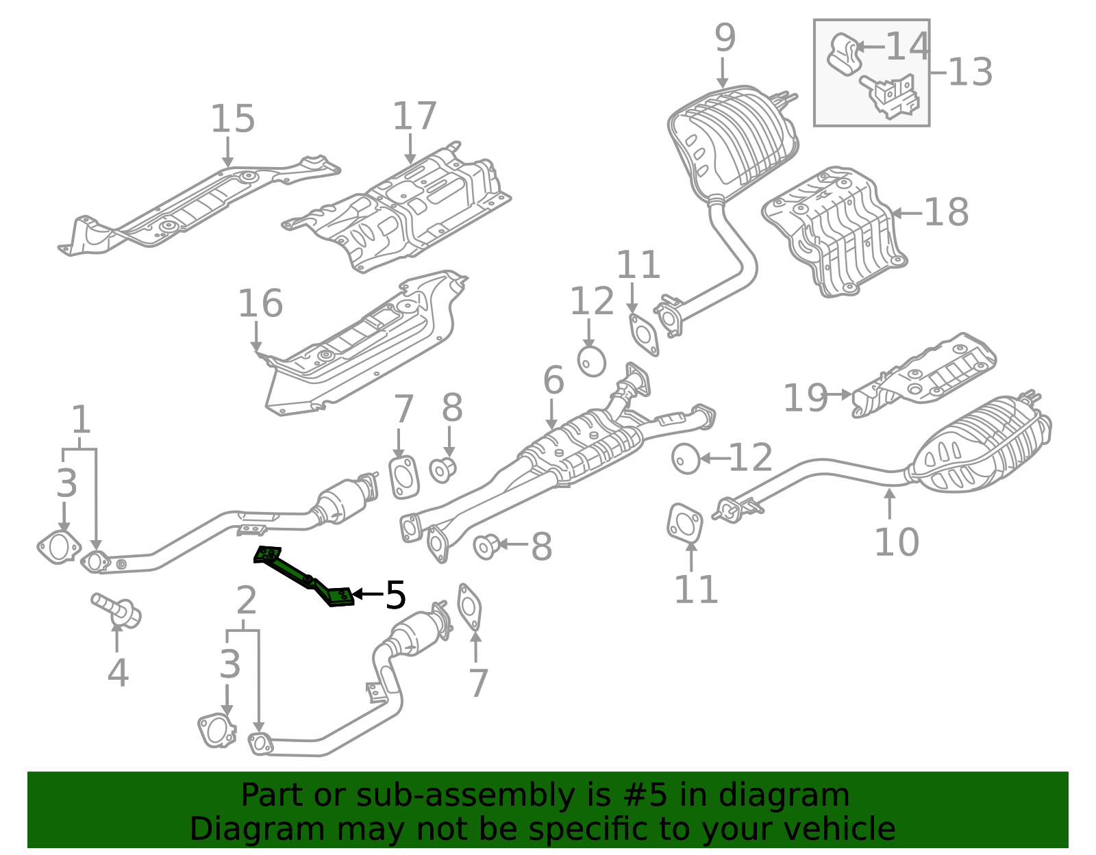 28670-B1150 - High-Quality Exhaust System Hanger Bracket for 2015-2016 ...