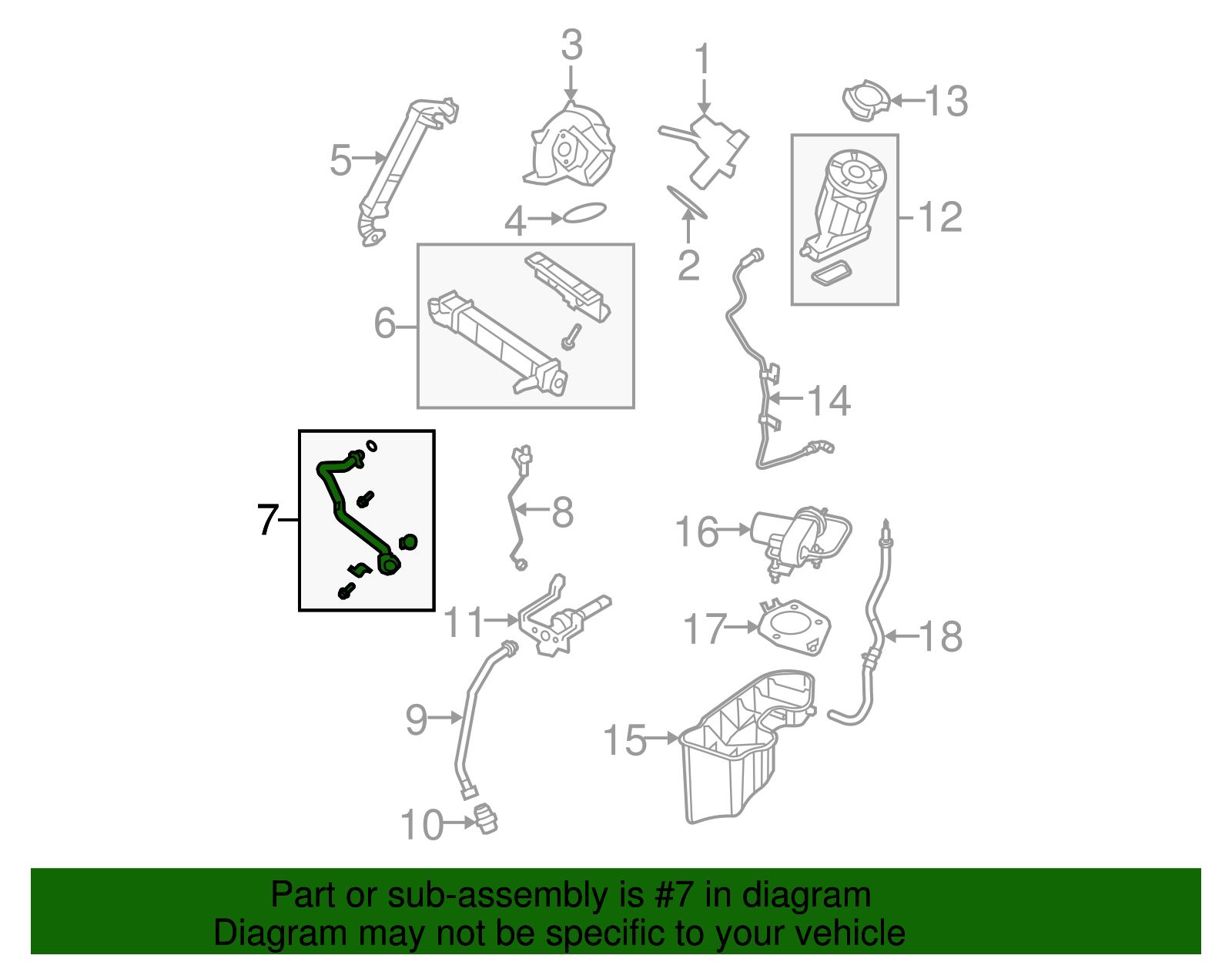 2008-2010 Ford Exhaust Gas Re-Circulation (Egr) Cooler 8C3Z-9F464-F ...