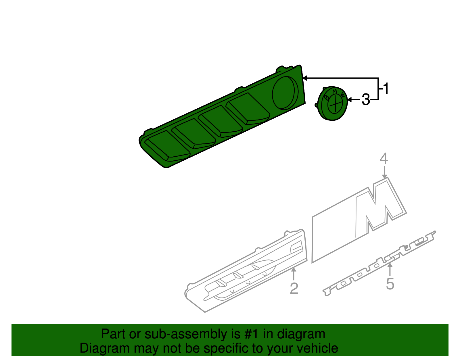 51-13-0-031-434 - Grille - 1996-2002 BMW Z3 | BMW Parts Wholesale