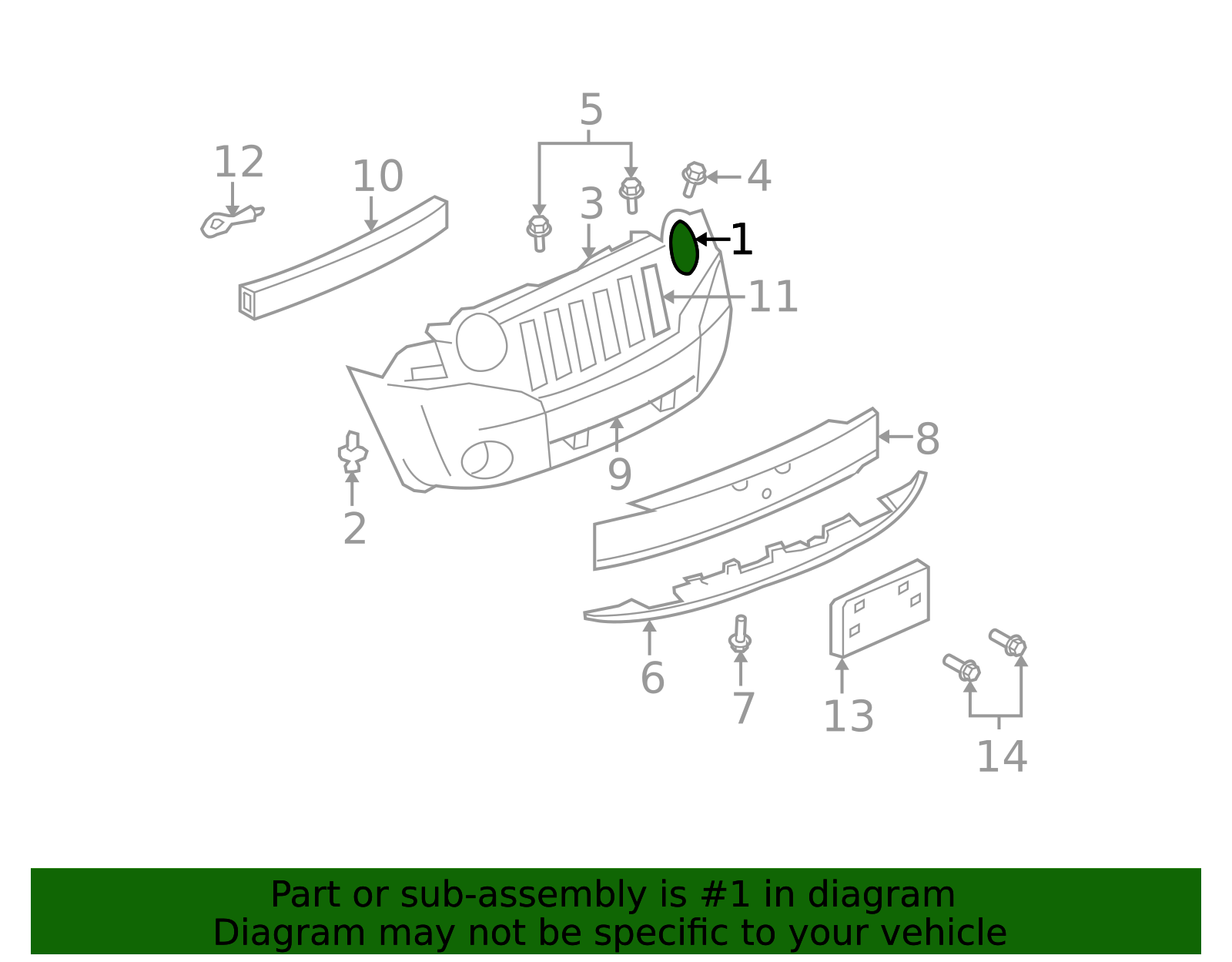 Bumper Cover 68002271AC | Mopar Parts Canada