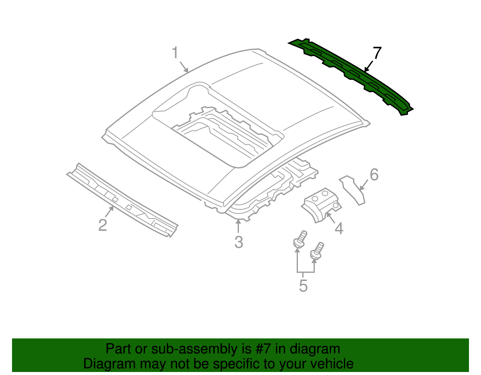 F151-70-700A - 2004-2011 Mazda RX-8 - Rear Header | Mazda Part Direct