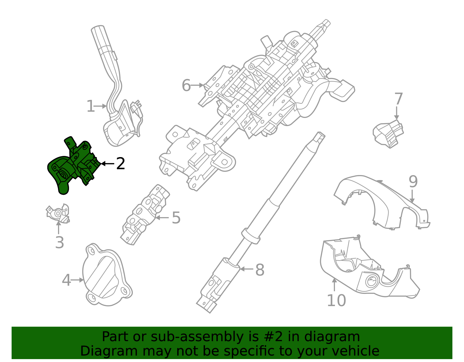 OEM Ford Automatic Transmission Shift Lever For 2021-2025 Ford - Part ...