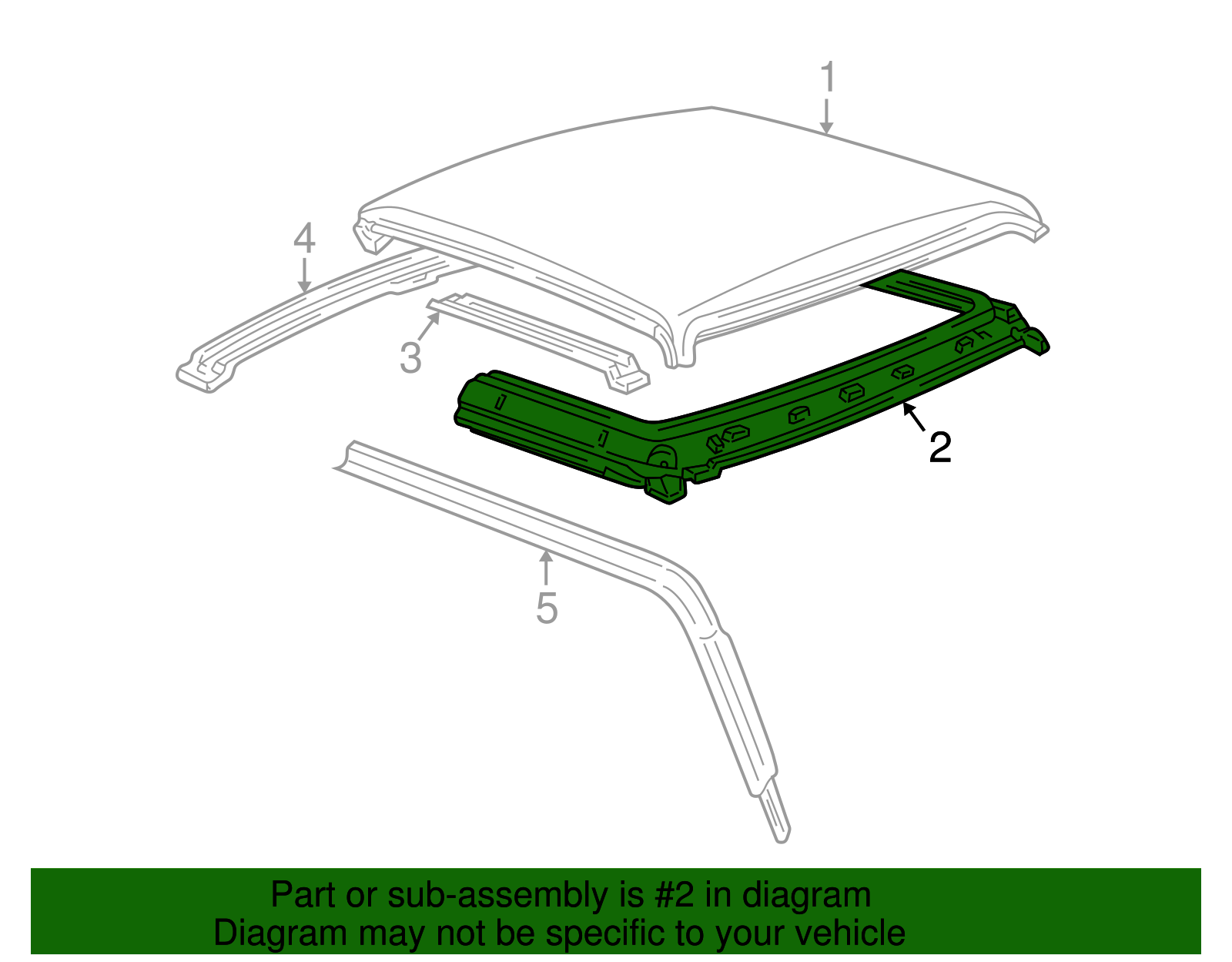 2001-2009 Mazda Header Panel 1F70-70-640 | RealMazdaParts.com