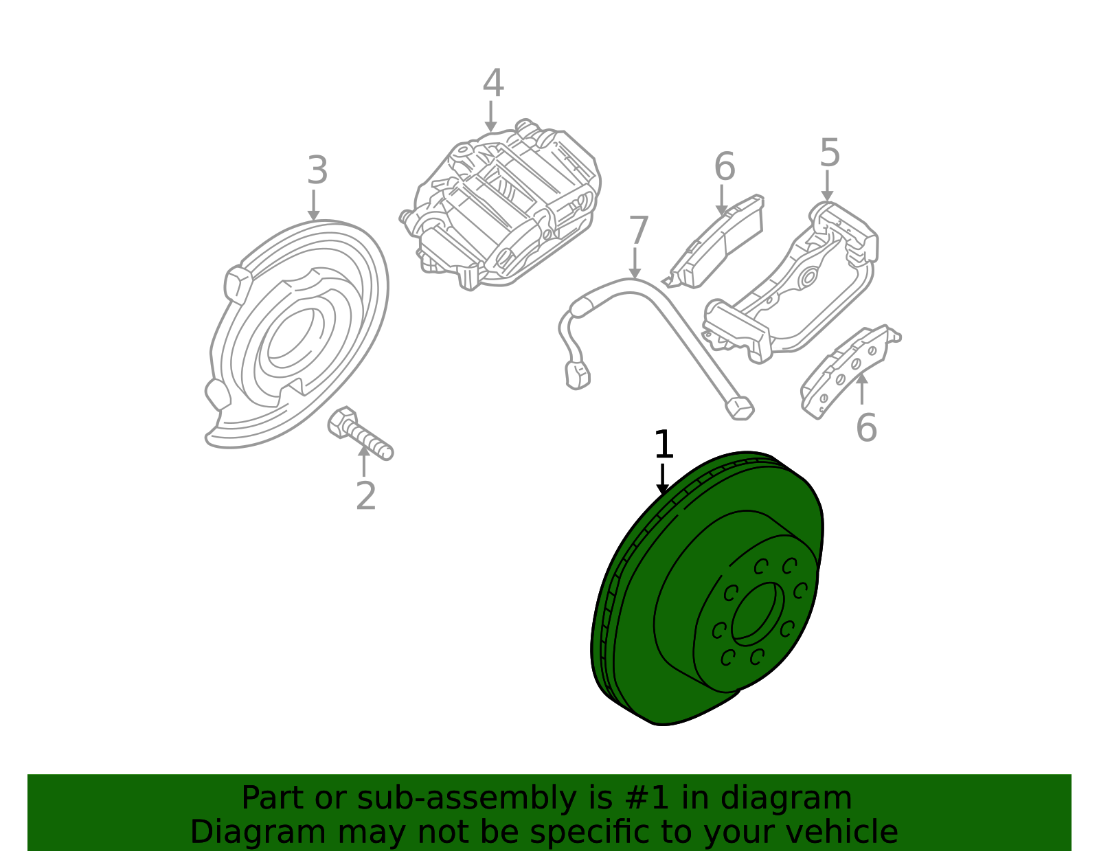 Rear Disc Brake Rotor 25757802 GM | GMPartsDirect.com