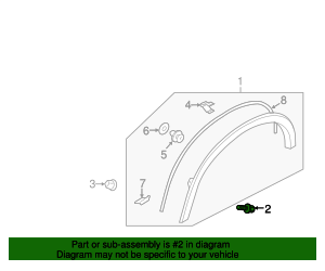 MS452393 - Lower Molding Screw 2007-2024 Mitsubishi | Royal Mitsubishi ...