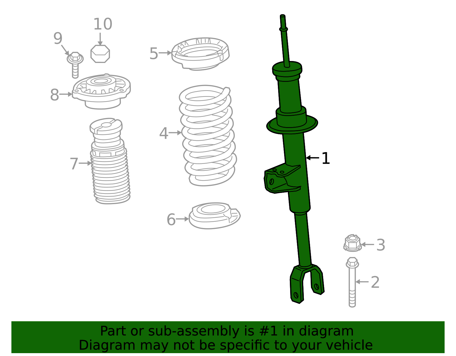 31316866599 - 2017-2020 BMW Strut (31-31-6-866-599) | BMW of South ...
