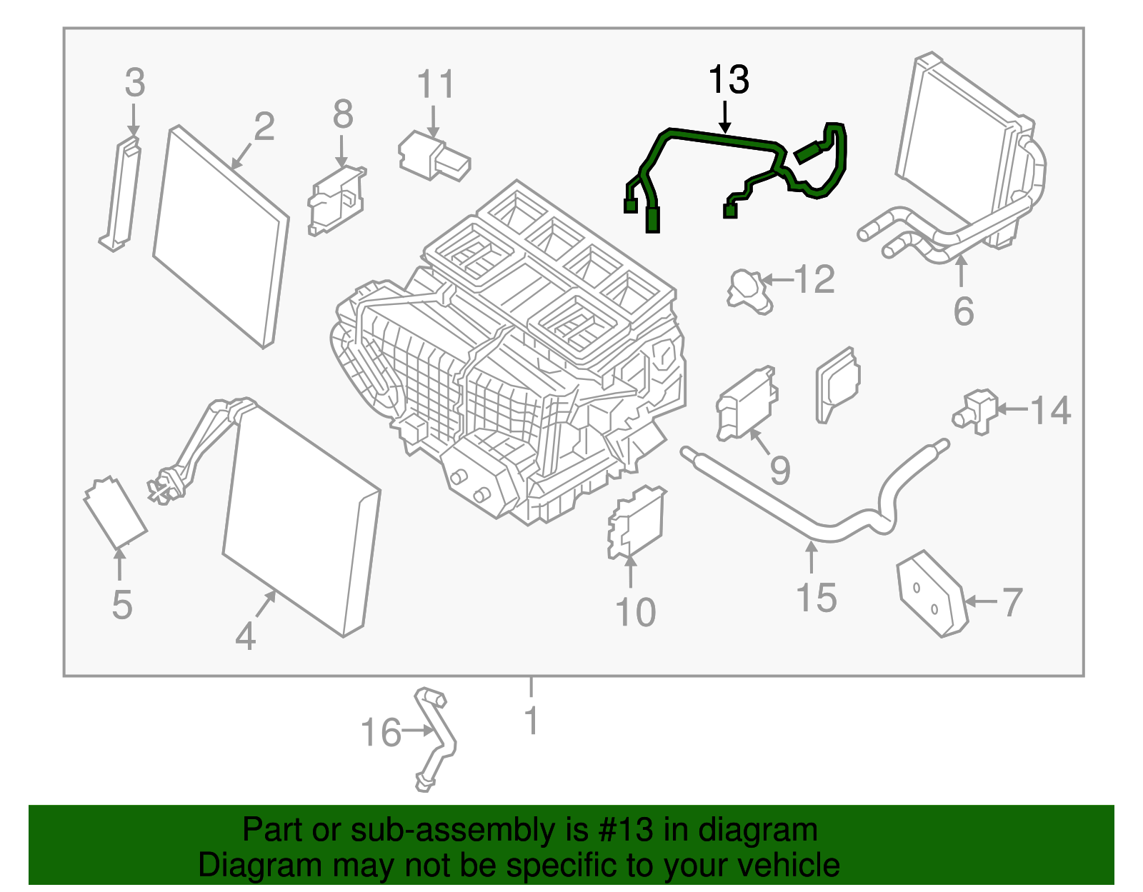 2016-2017 Nissan HVAC System Wiring Harness 24040-5AA0A | Kline Nissan