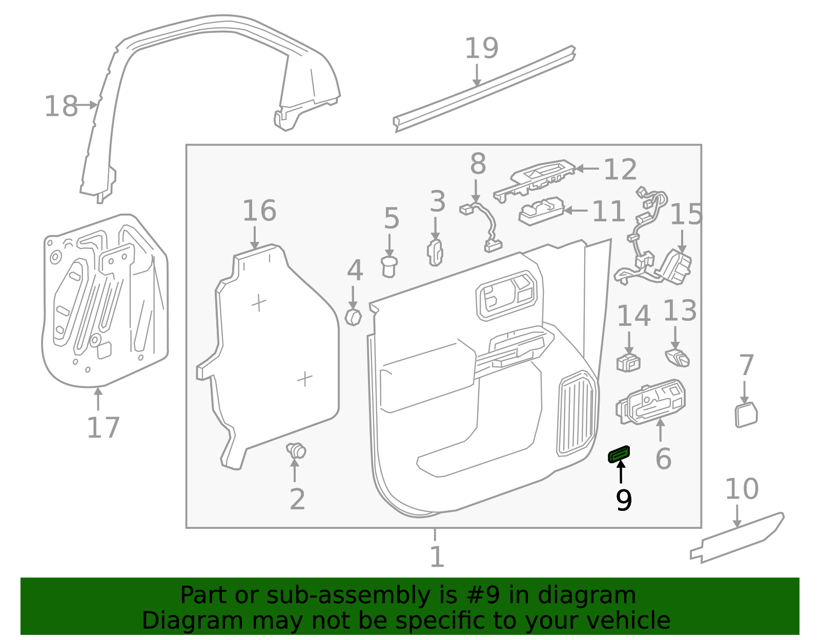 2020-2023 GMC Sierra 2500 HD Chrome Front Side Door Weight Class Name ...