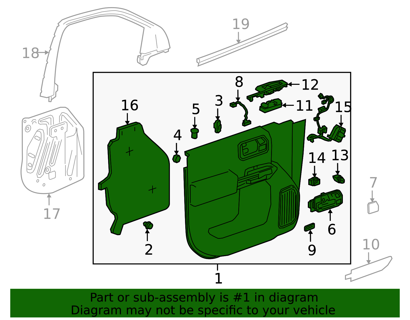 87816170 - 2020-2023 GMC - Door Trim Panel | Partners Chevy