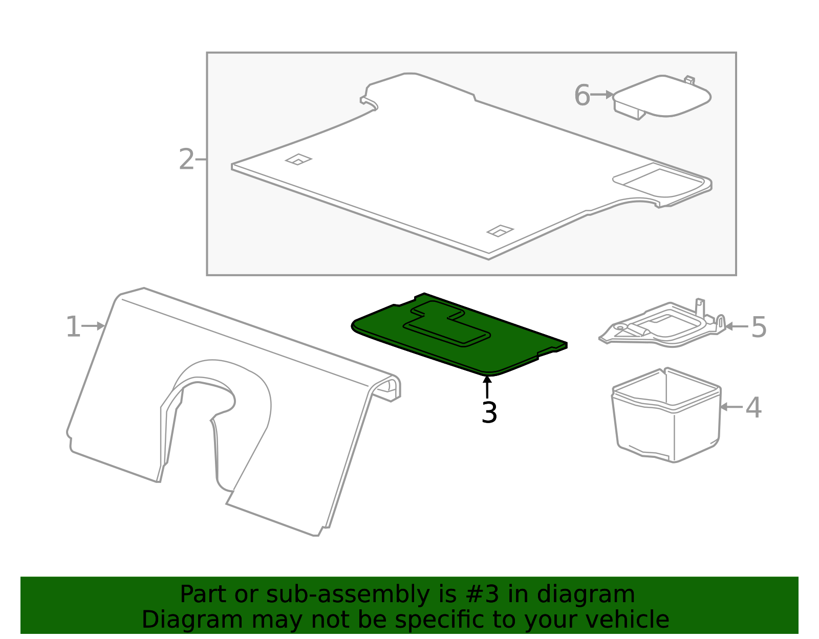 23302169 - OEM GM Storage Cover | GMPartsCenter.net | GM Parts Center
