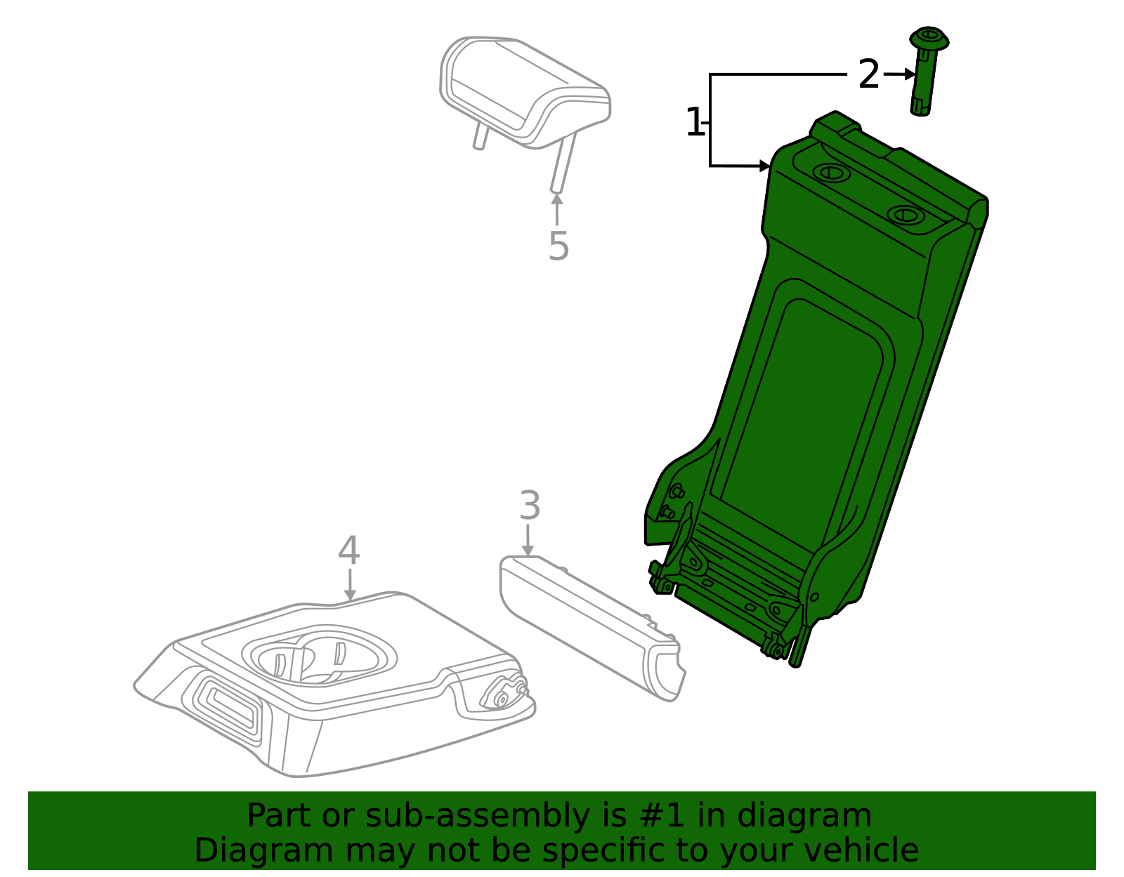 8Y0-885-961-DK1 - Armrest Base 2022-2025 Audi | Audi OEM Parts Guy
