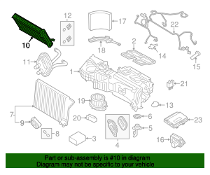 64119229486 - 2012-2021 BMW Heater Core (64-11-9-229-486) | BMW of ...