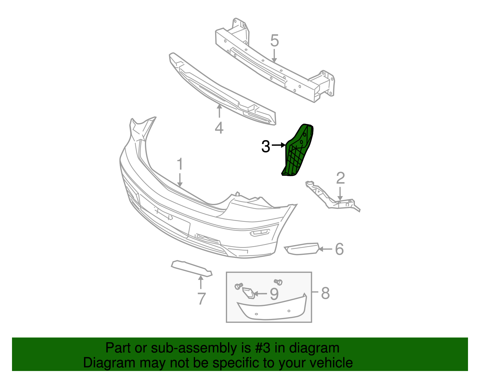 B32H-50-351C - Splash Shield - Driver's Side (LH) 2004-2009 Mazda 3 ...