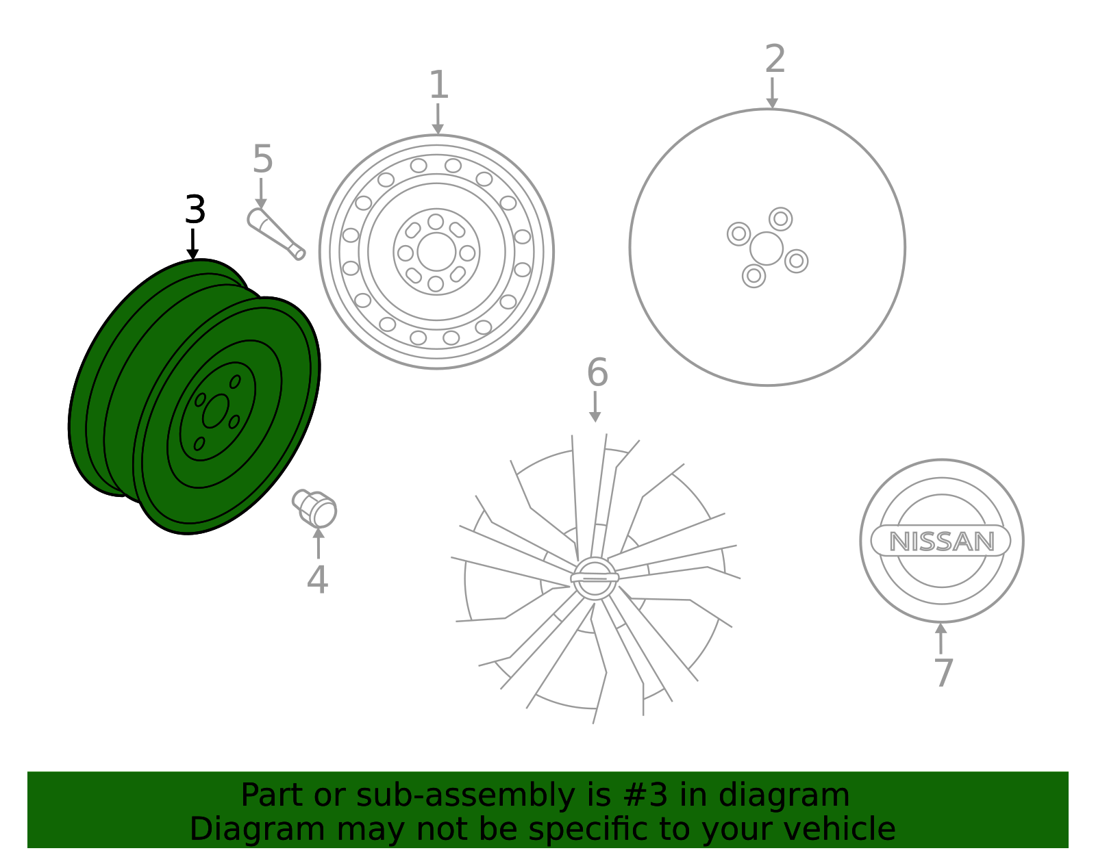 40300-5EF4E - 2022 Nissan Versa - Wheel, Alloy | Conicelli Nissan