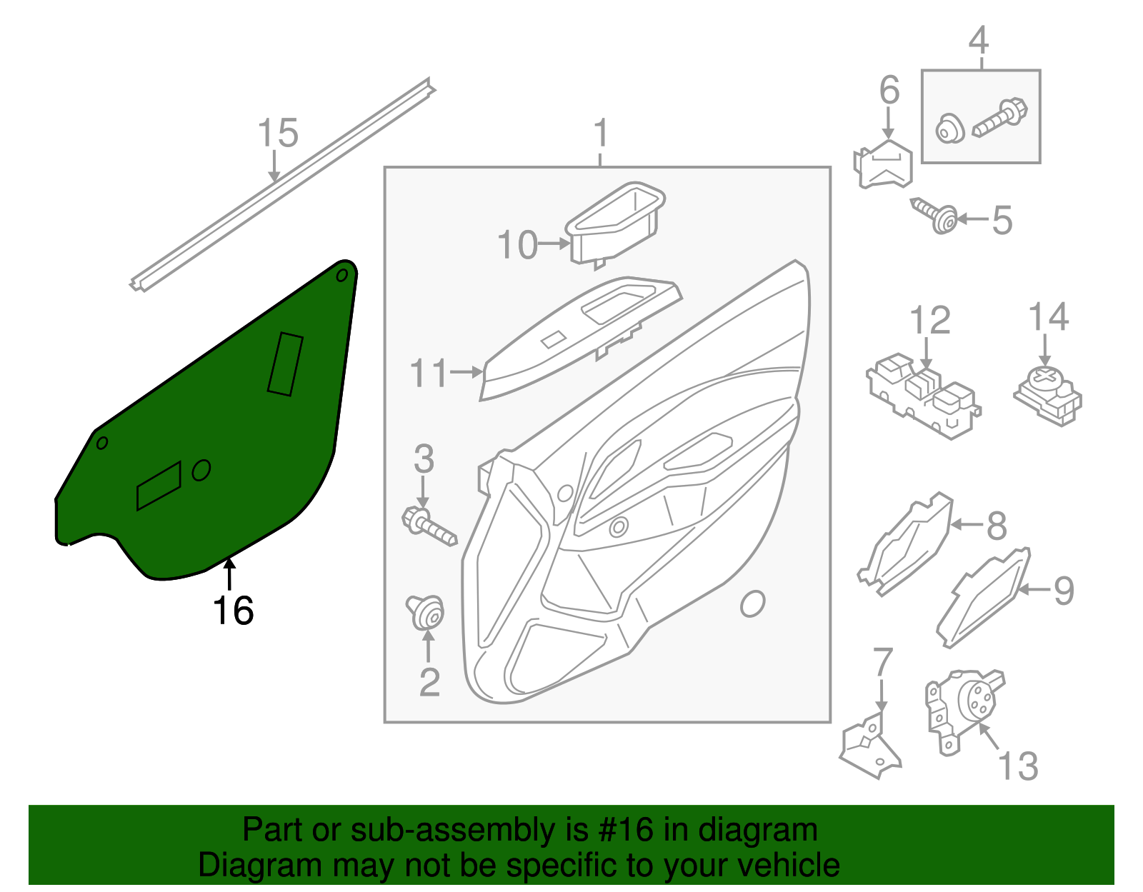 2012-2017 Kia Rio | Water Shield | 82391-1W000 | Kia Auto Parts