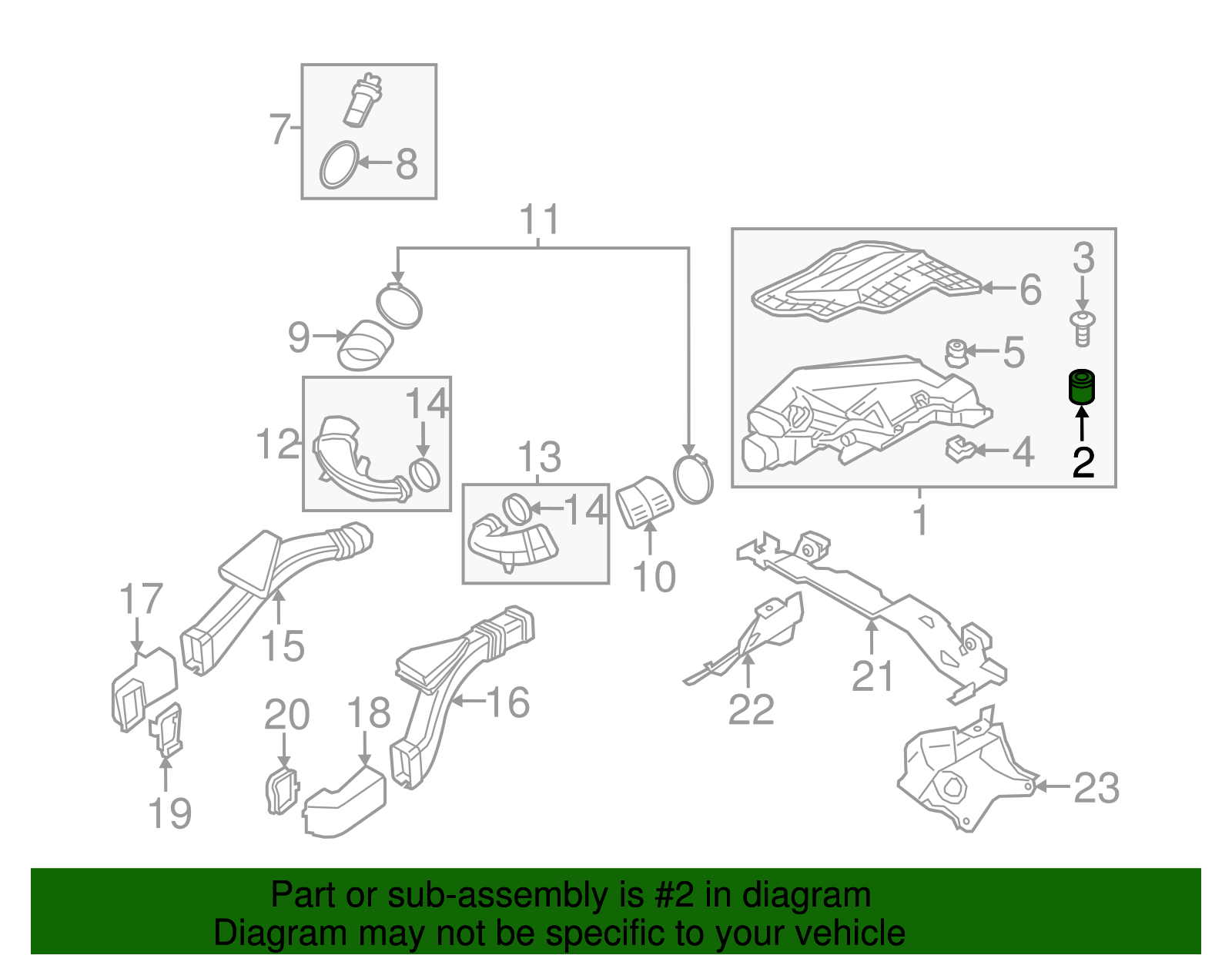 13717603399 - 2011-2024 BMW Air Cleaner Assembly Lower Insulator (13-71 ...