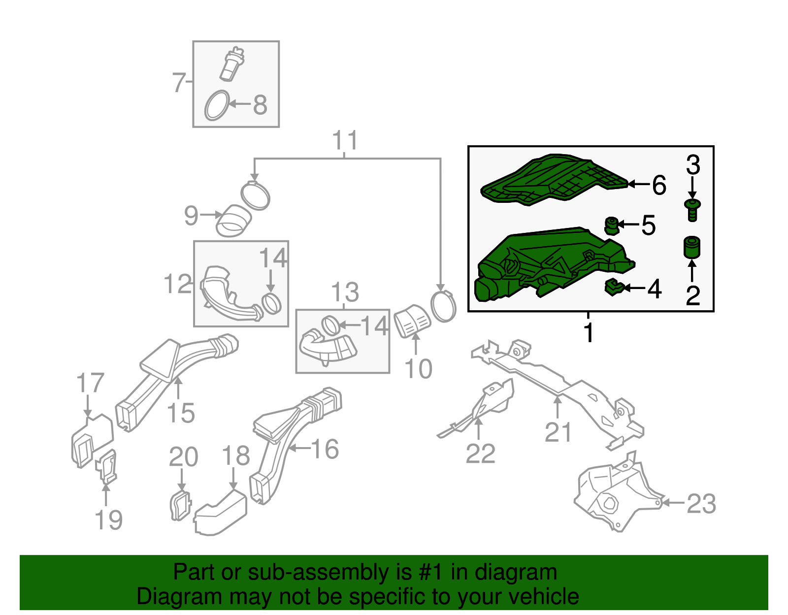 13-71-7-577-466 - Air Cleaner Assembly - 2010-2013 BMW | BMW Parts Exchange