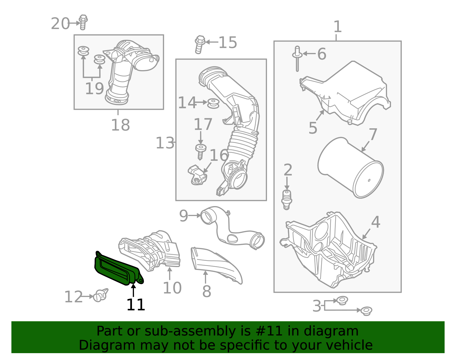 2013-2018 Ford Focus Engine Air Intake Hose Debris Screen CV6Z-9A624-B ...