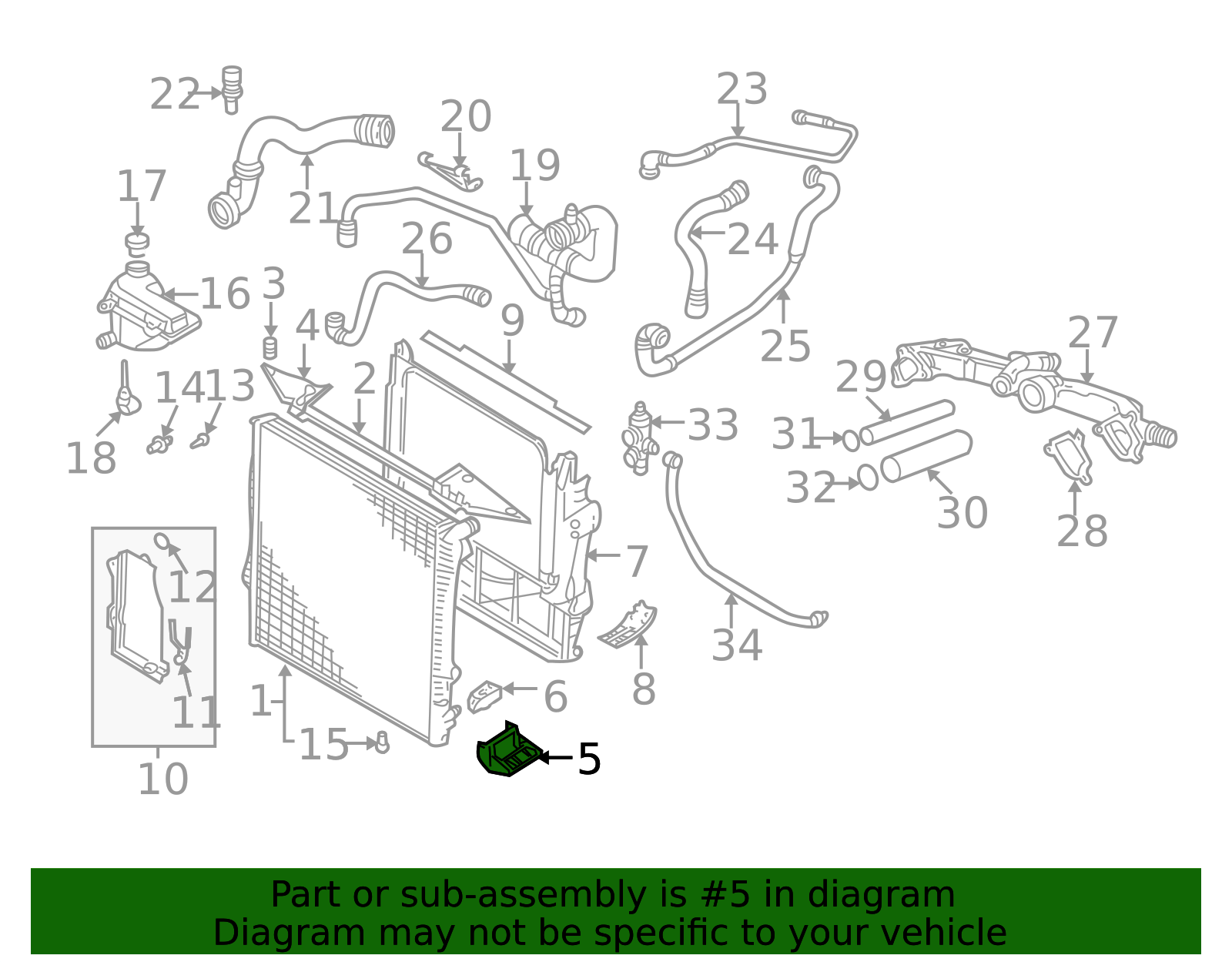 Genuine BMW 17-10-1-439-116 | Radiator Assembly Lower Bracket | FREE ...