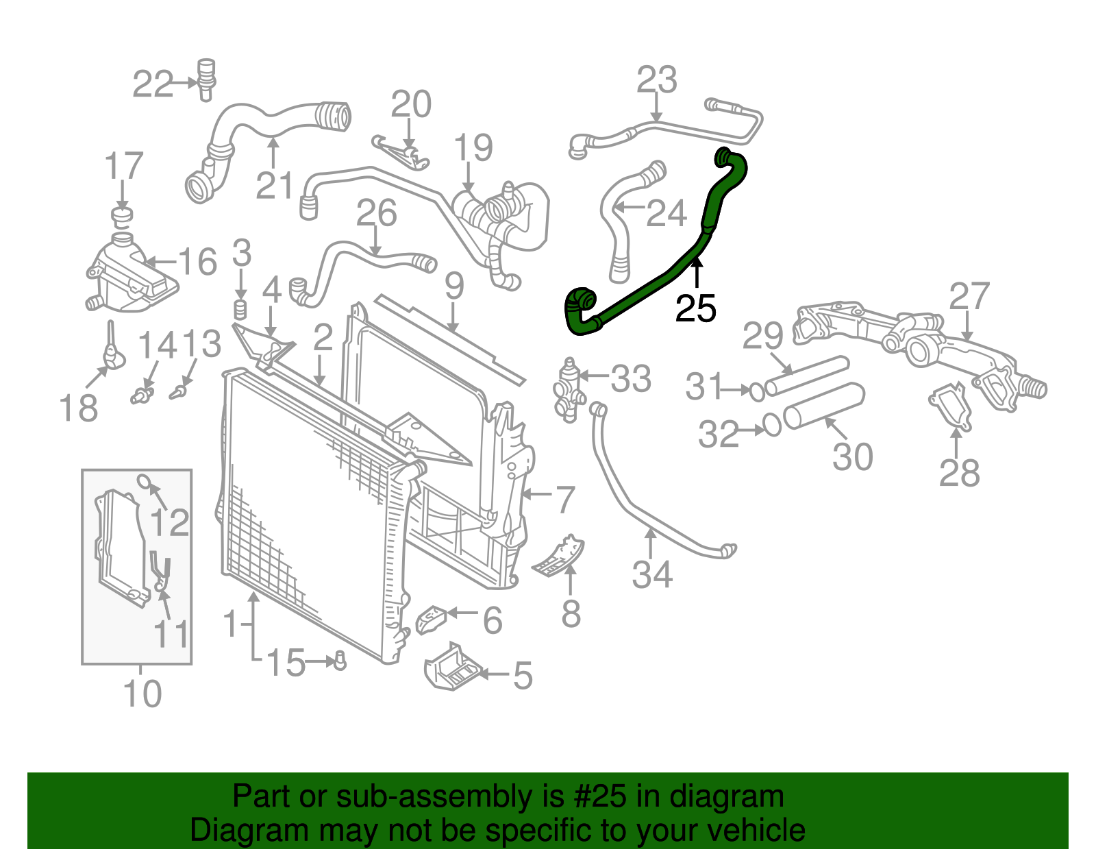 11537505949 - 2000-2003 BMW X5 Reservoir Hose (11-53-7-505-949) | BMW ...