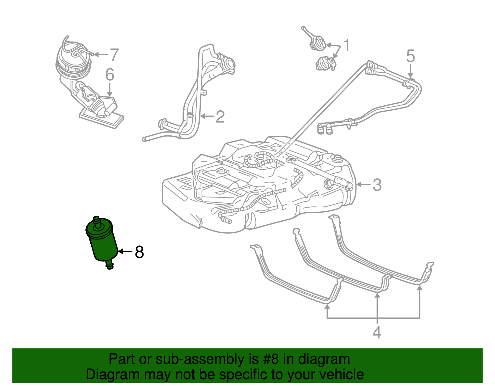 2M5Z-9155-CA - Fuel Filter - 1998-2020 Ford | Lasco Auto Parts