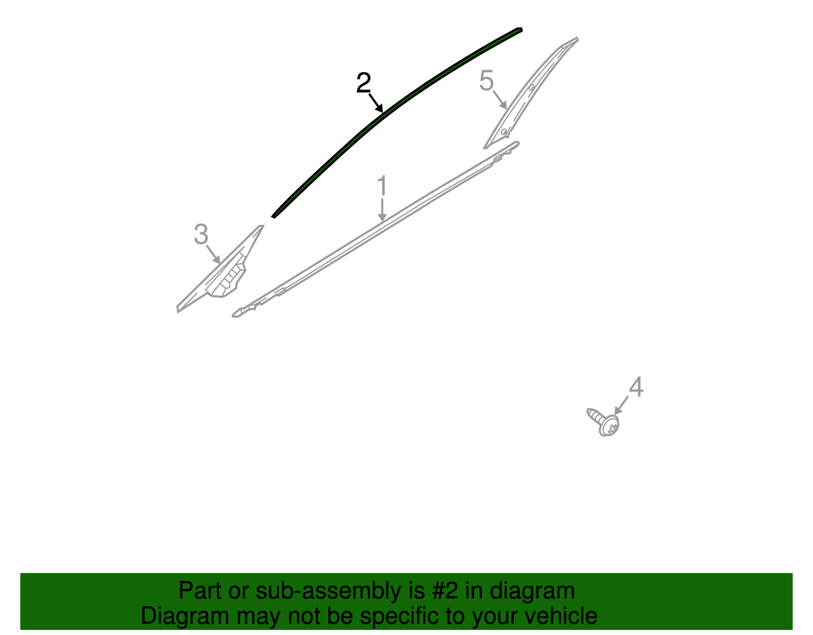 82860 J5010 - Frame Molding 2018-2023 Kia Stinger | Kia.Parts Store