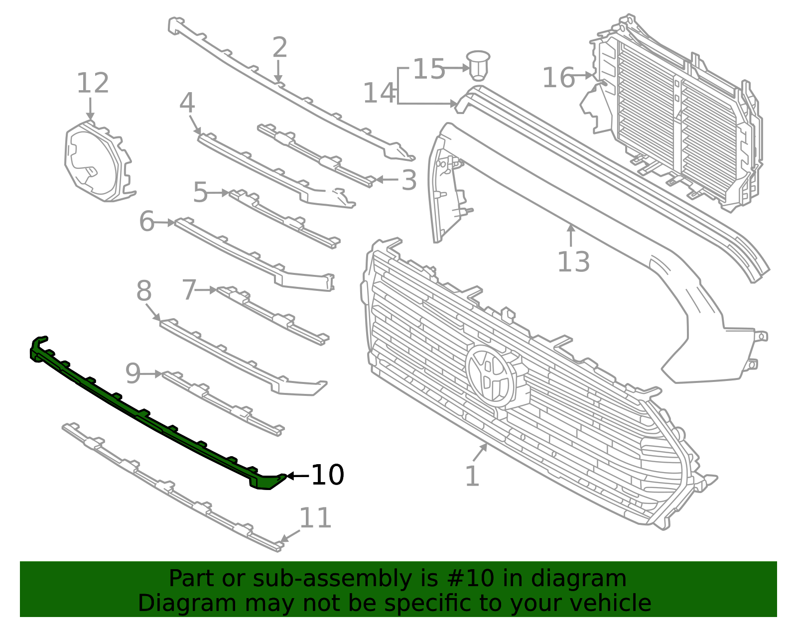 Grille Molding - Sleek OEM Front End Finish | AutoNation Parts