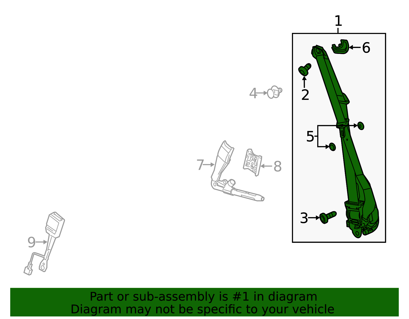 Buy Genuine GM Auto Parts - Retractor (Part # 84286431) | GM Parts Store