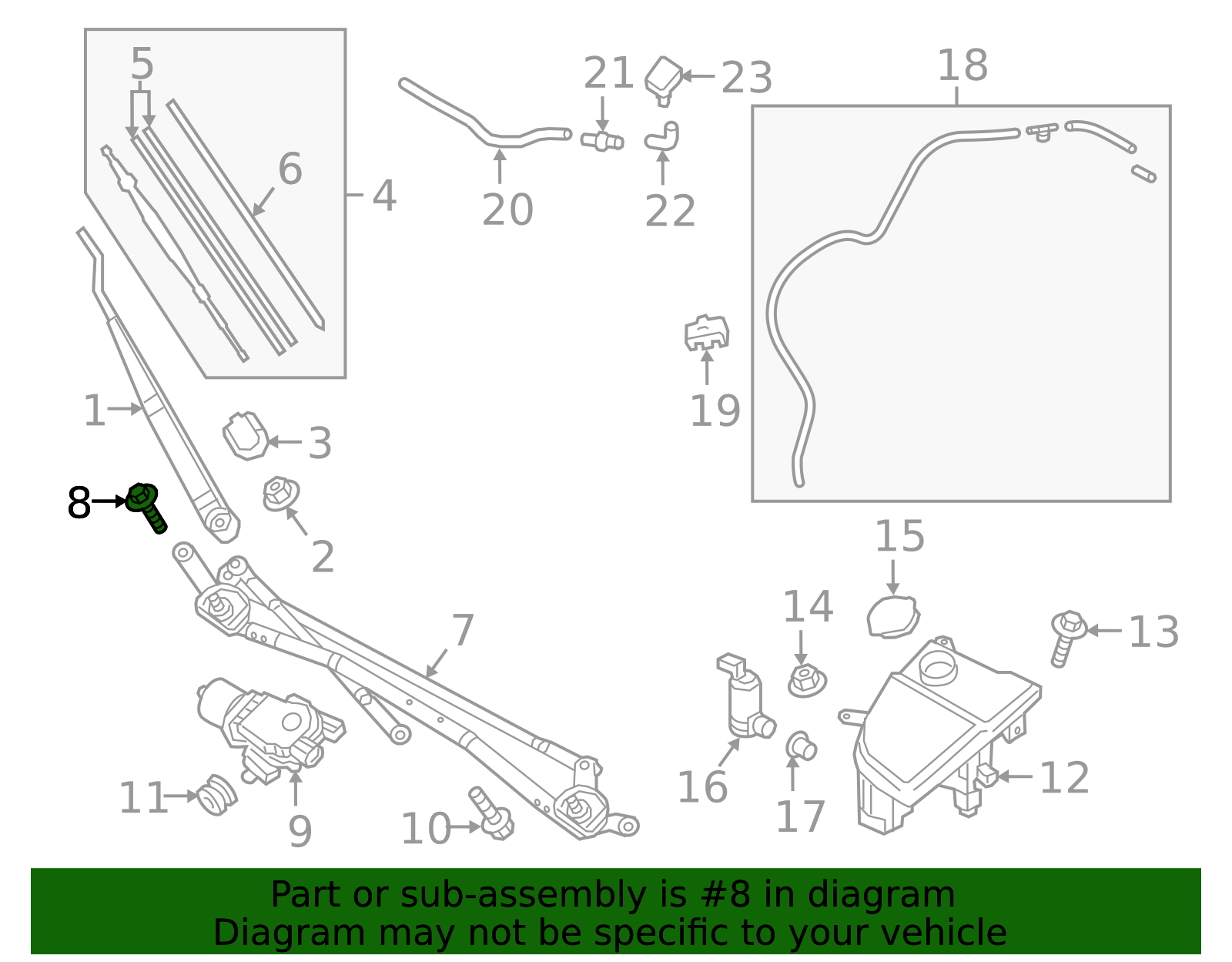 9YA0-2A-615 - High-Quality Wiper Linkage Bolt for 2016-2025 Mazda ...