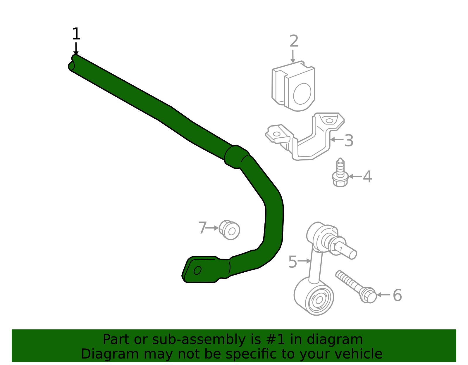 48812-06250 - Stabilizer Bar - 2018-2025 Toyota | OEM Genuine Toyota Parts