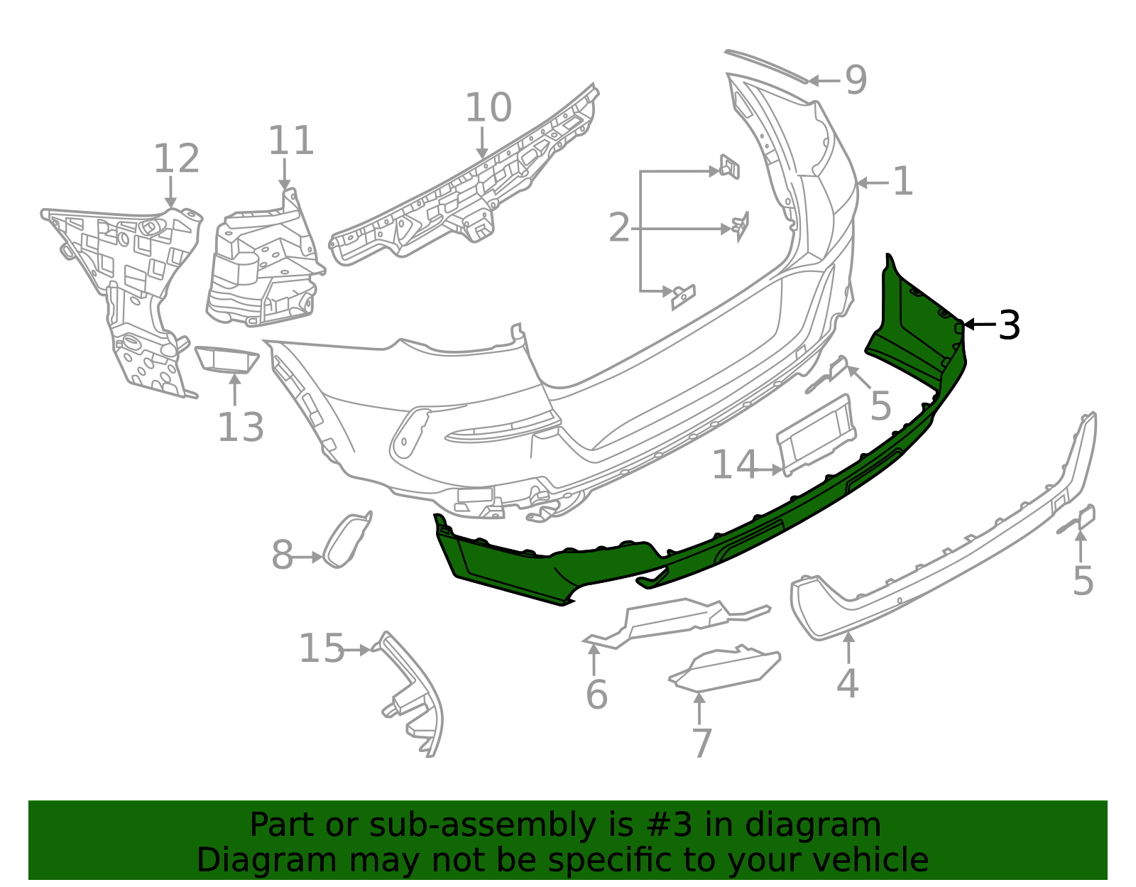51129880370 - 2020-2023 BMW X6 Lower Bumper (51-12-9-880-370) | BMW of South Atlanta Parts