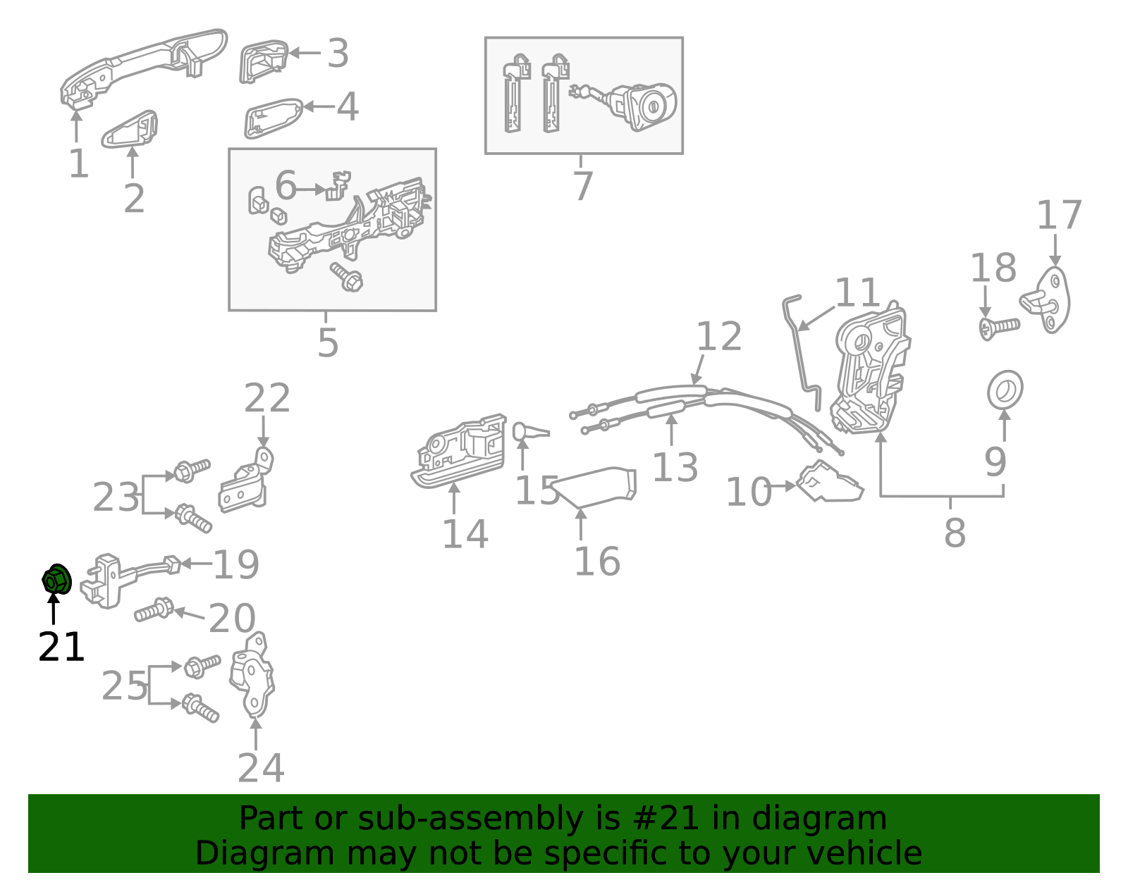 90178-A0023 - Tire Pressure Monitoring System Control Module Nut - 2004 ...