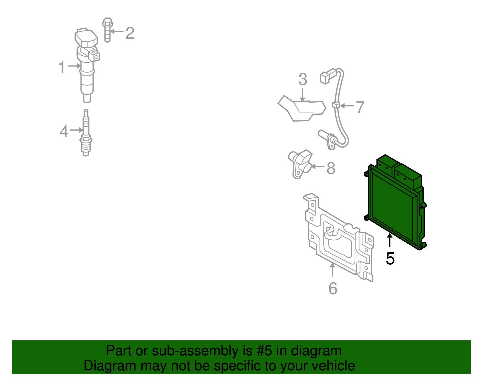 Hyundai - 39121-2C110 - Engine Control Module (ECM) - 2010-2011 Hyundai ...