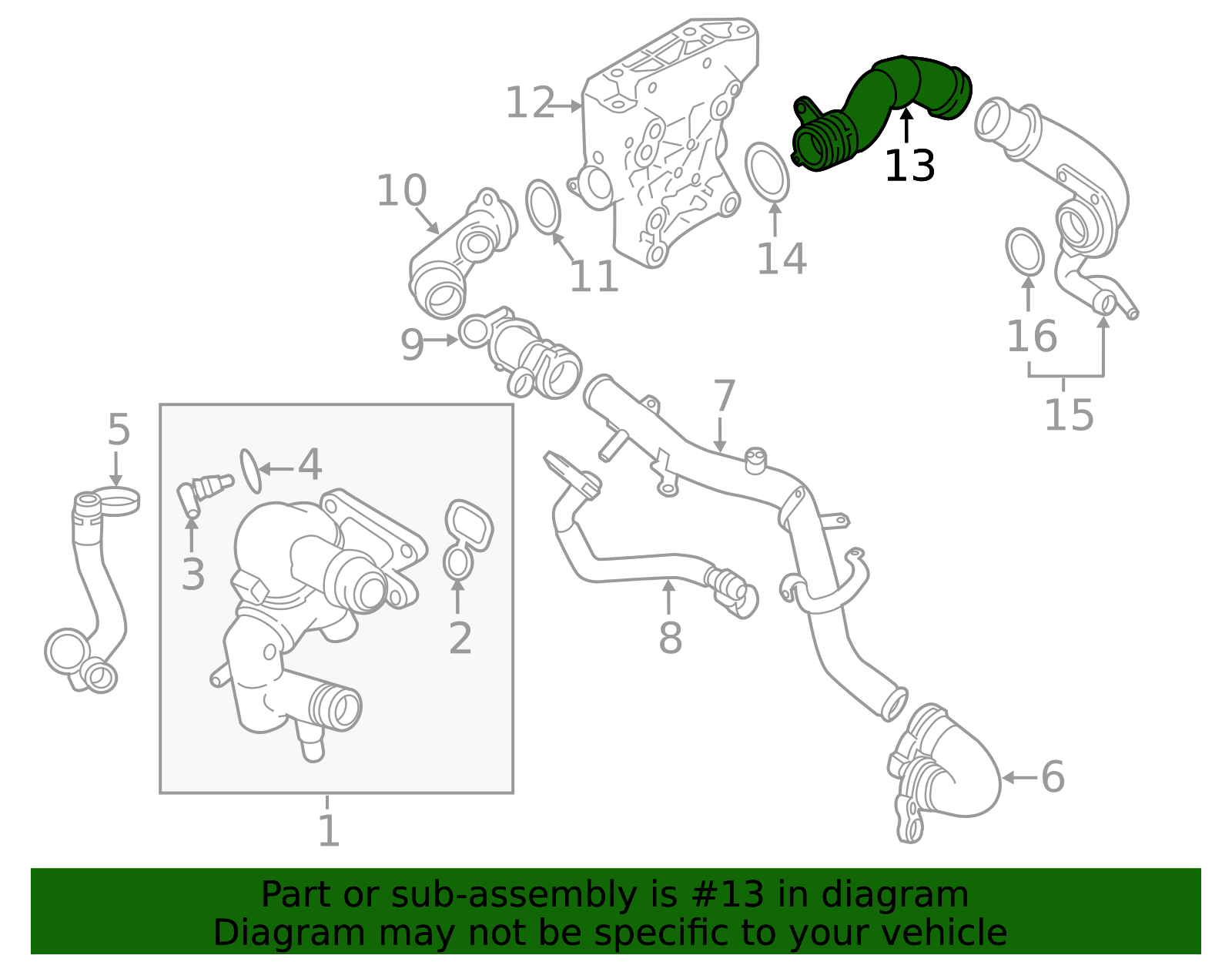 Genuine OEM By-Pass Pipe Part# LR083328 Fits 2018-2019 Land Rover: Up ...