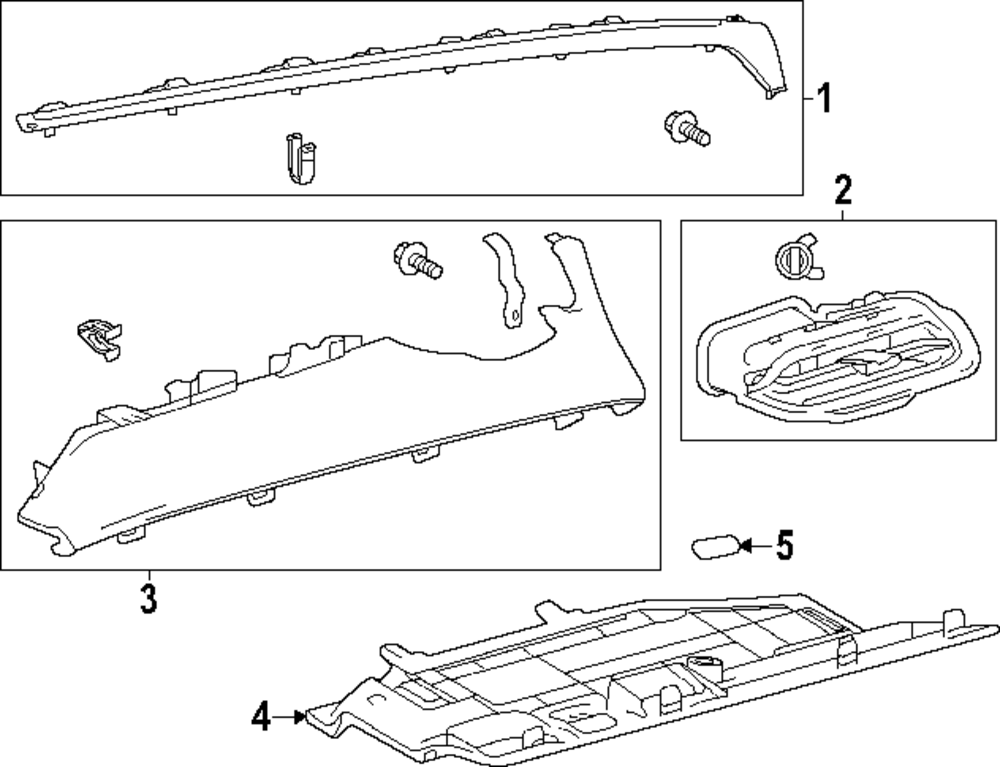 2023-2025 Toyota 2023-2024 Toyota Crown - Air Vent Grille 55670-30670 ...