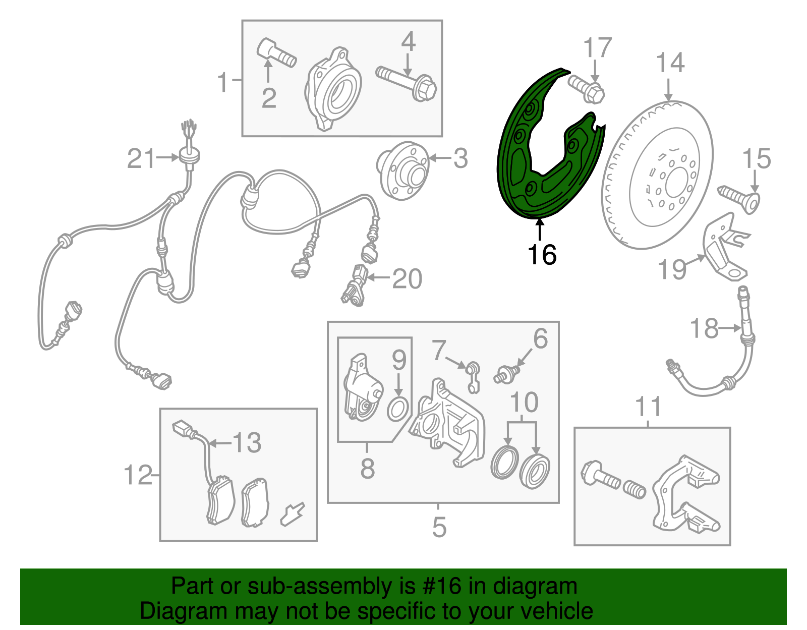 4H0-615-612-H - Splash Shield 2011-2018 Audi | Audi OEM Parts Guy