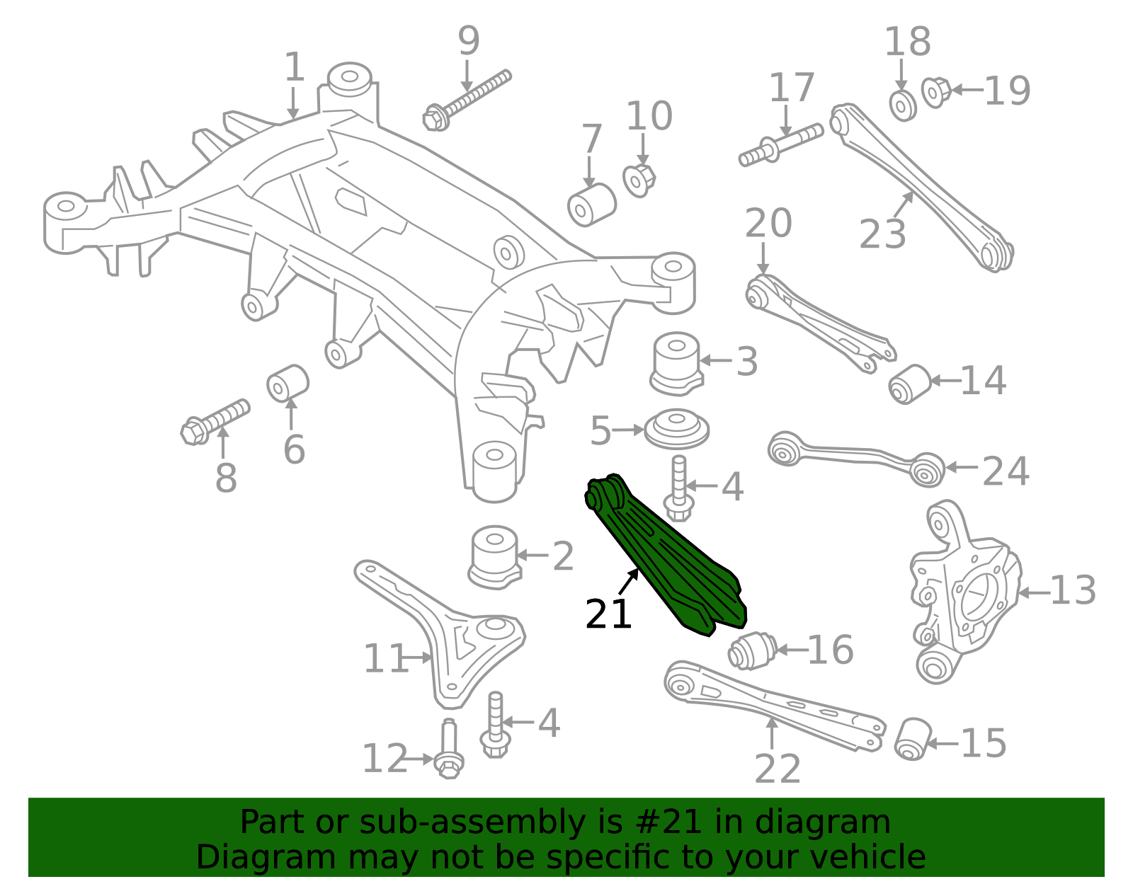 OEM BMW Lower Control Arm Part# 33326795812 | BMW Parts Center