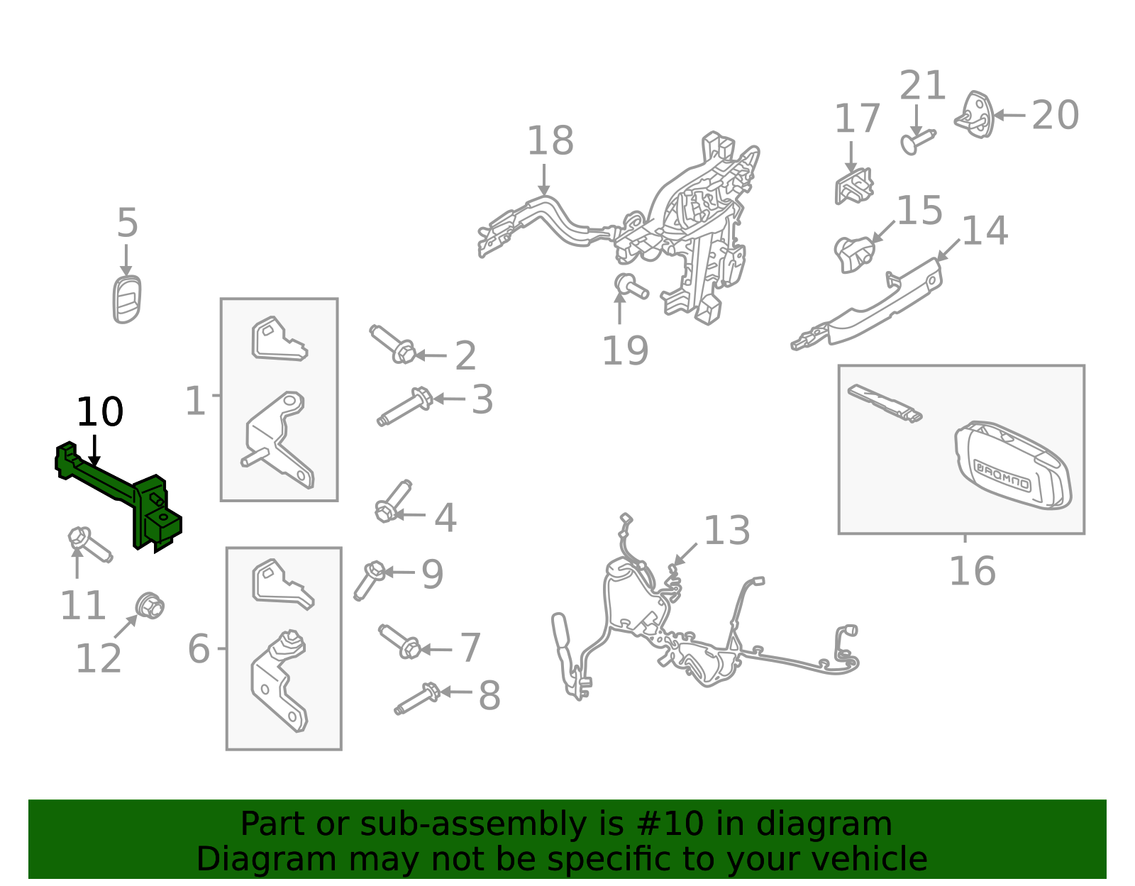 2021-2025 Ford Bronco Sport Check Arm m1pz5823500a | TascaParts.com