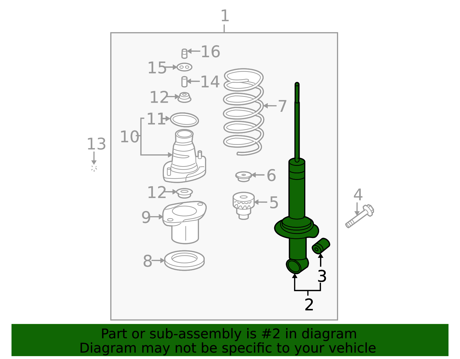 52611-SWA-A02 - 2007-2009 Honda CR-V - Shock Absorber Unit Rear ...