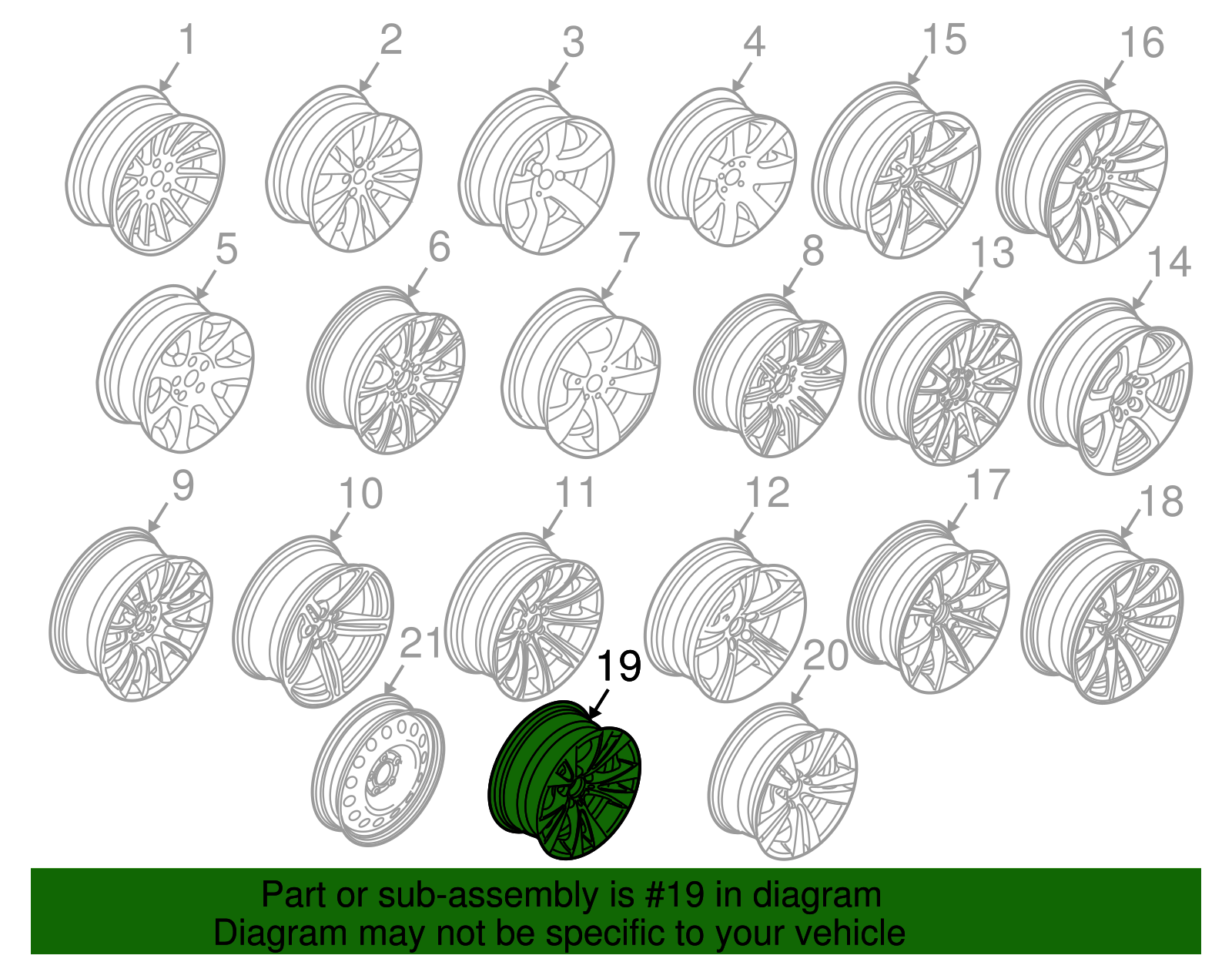 36116775646 - 2001-2010 BMW Wheel, Alloy (36-11-6-775-646) | BMW of ...