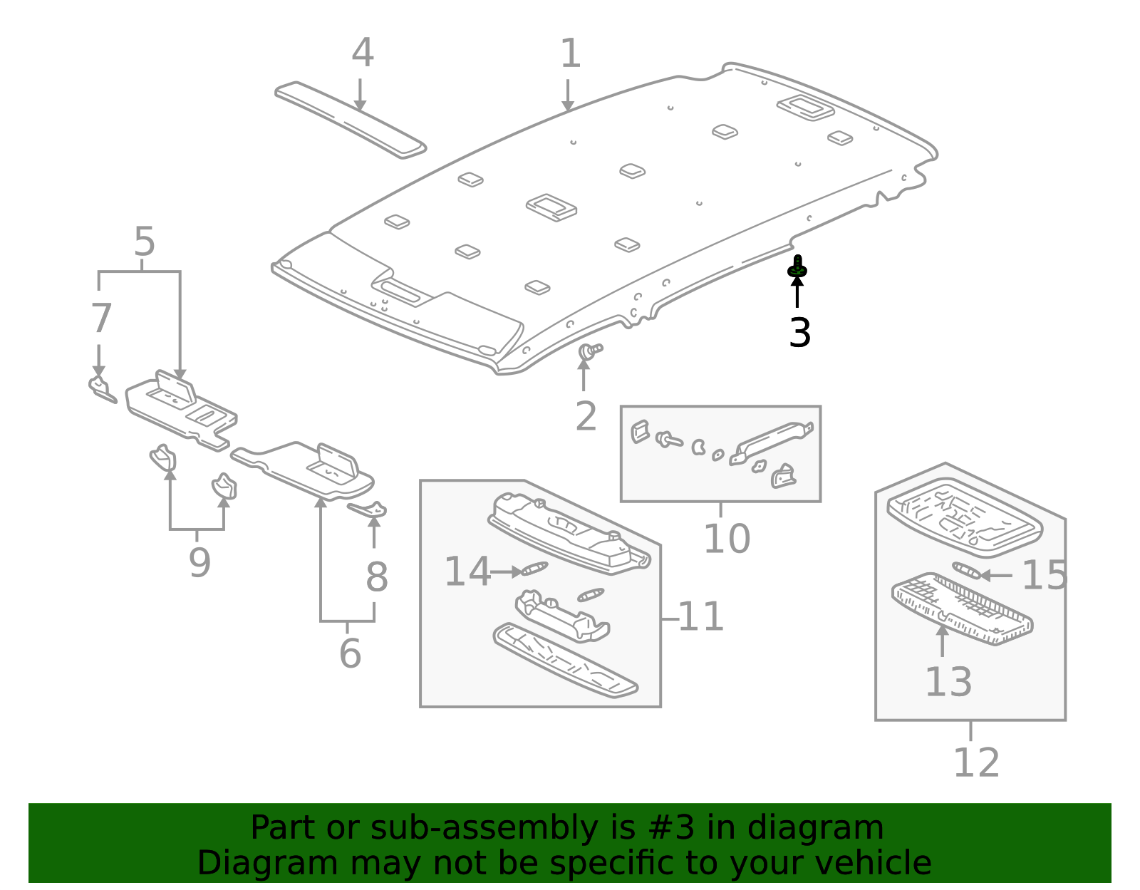 90671-SB3-003YF - Headliner Clip Honda Parts Online