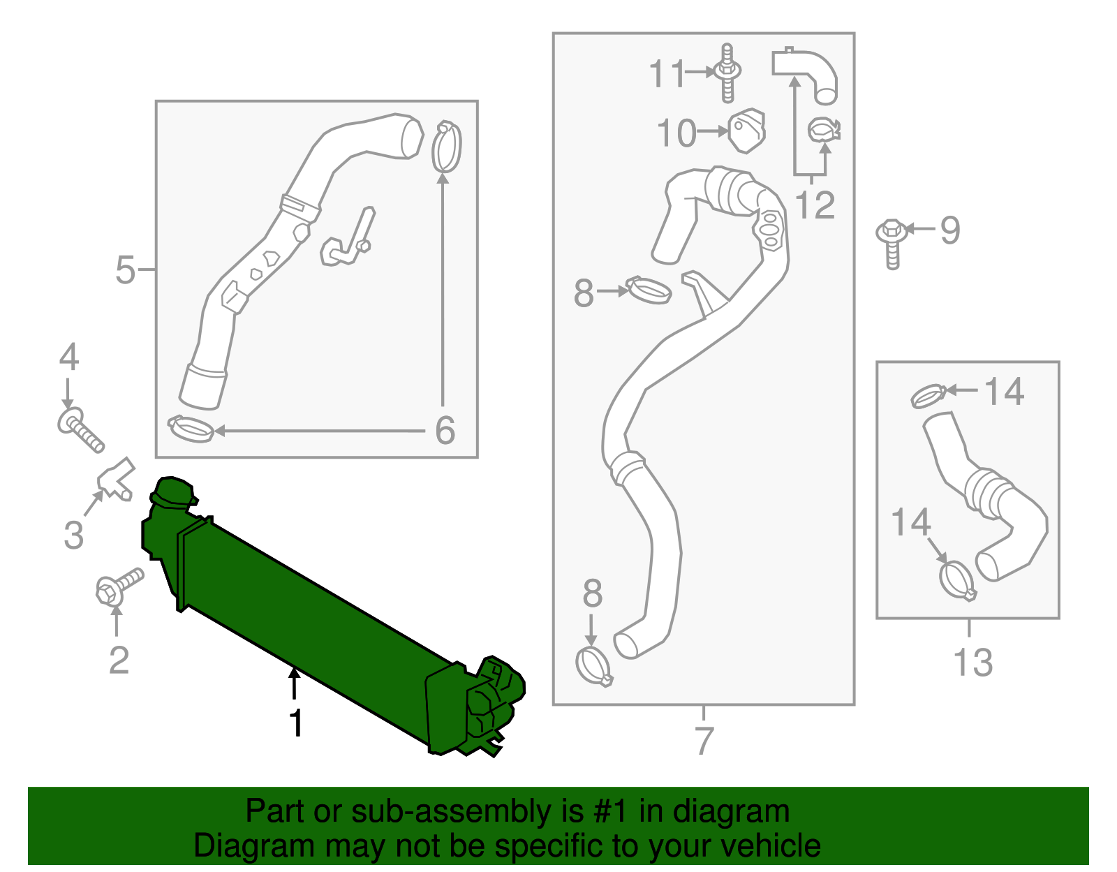 OEM Ford Inter-Cooler For 2017-2020 Ford - Part No. G3GZ-6K775-A | Karl ...