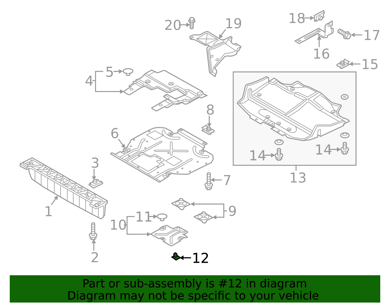 Genuine OEM Ford Part - Powertrain Skid Plate Clip W715288-S439 ...