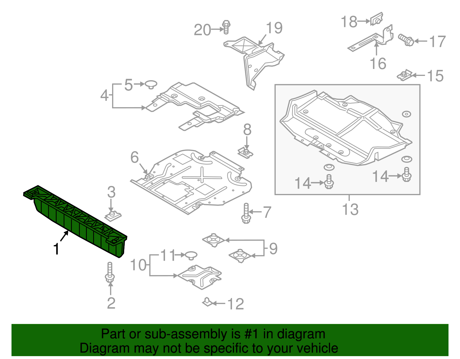 2010-2014 Ford F-150 Front Shield BL3Z-6775-B | Miracle Ford Parts