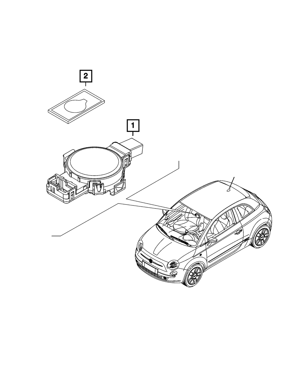 2024 Fiat 500E Rain Sensor 68720160AA | My Mopar Parts
