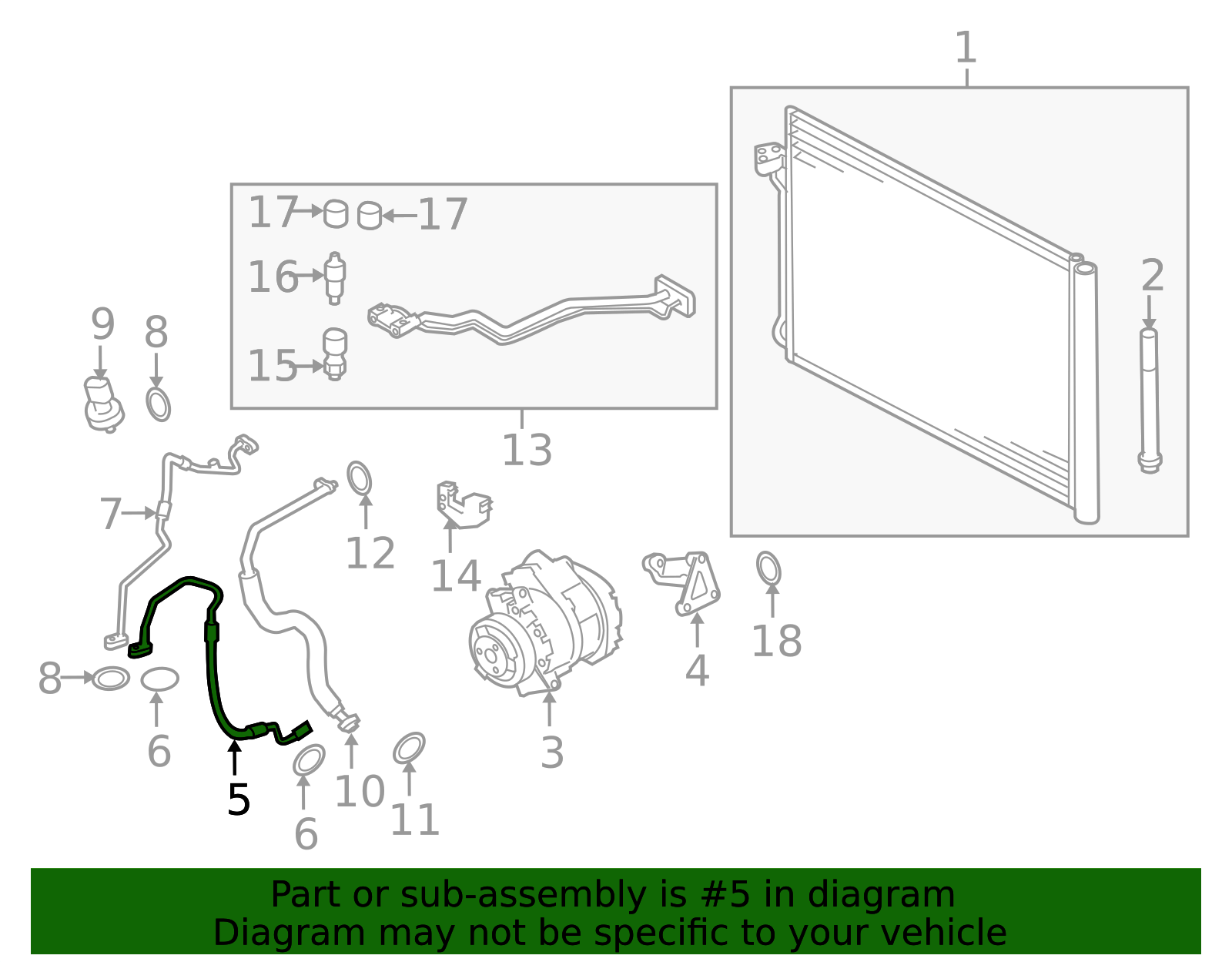 Genuine BMW 64-50-9-195-802 | A/C Refrigerant Discharge Hose | FREE ...