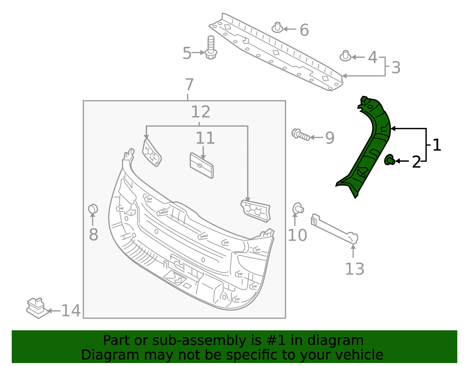 81730-S1000-SST - High-Quality Liftgate Trim Cover for 2021-2023 ...