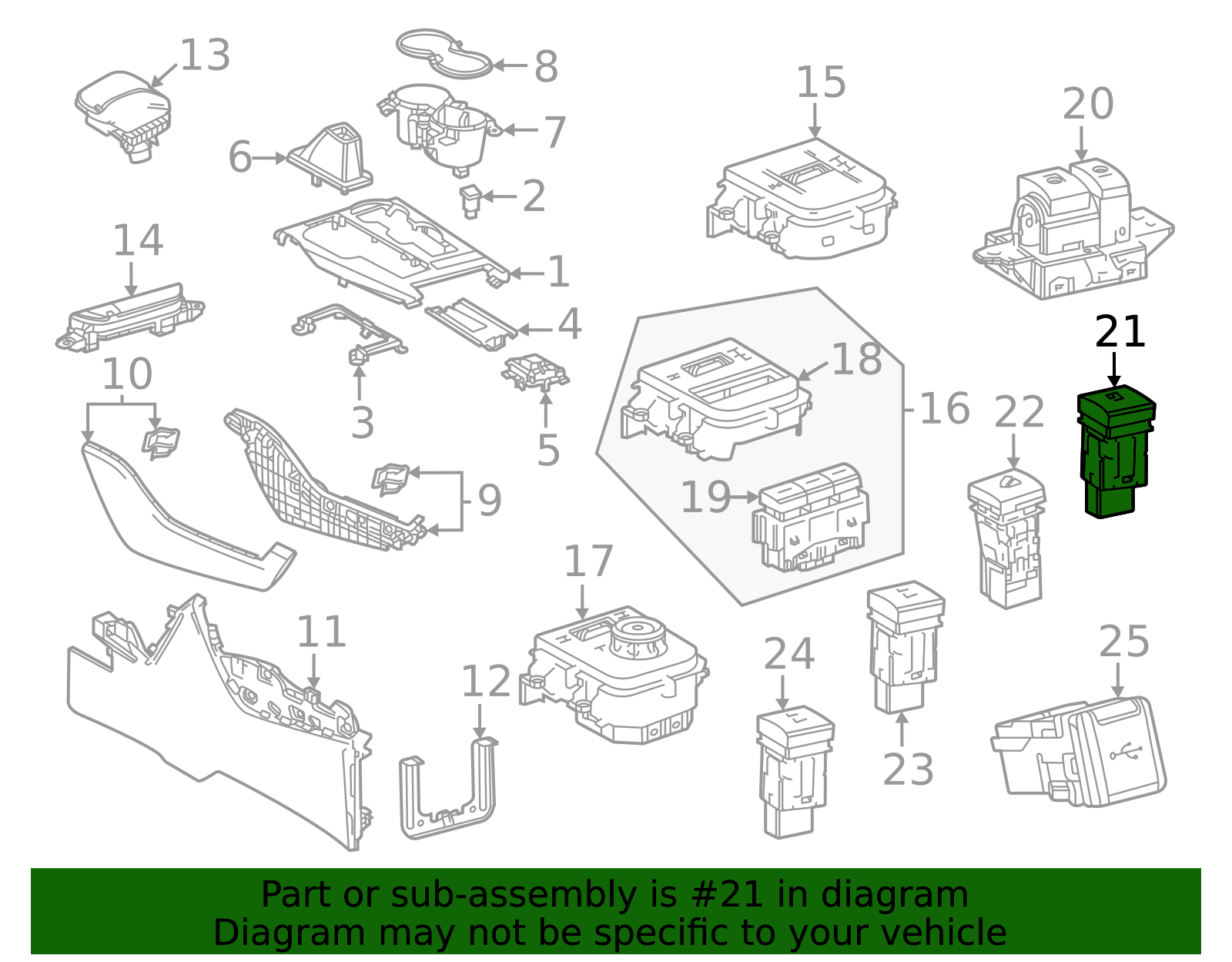84470-0E070 - 2020-2022 Toyota Highlander - Switch | Nucar Toyota Parts