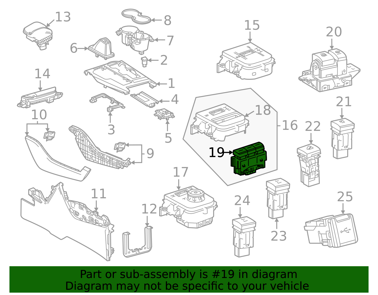 84970-0E071 - High-Quality Control Switch for 2024-2025 Toyota ...