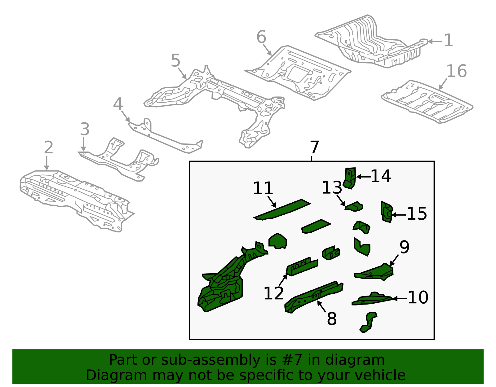 65660-TGG-305ZZ - Rail Assembly 2017-2021 Honda Civic | Honda Parts Online